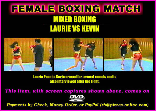 FEMALE FIGHTING ON DVD - JUDELL DULONG MIXED WRESTLING & BOXING